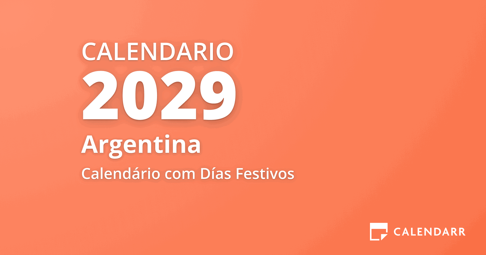 Calendario 2029 (Todos los Días Festivos y Fechas Importantes 2029 ...