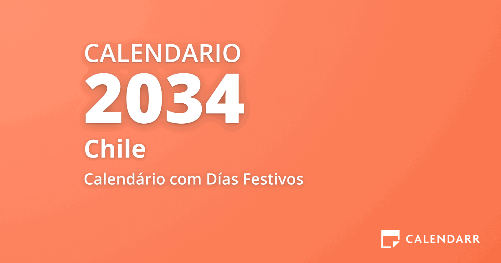 Calendario 2034 para Imprimir - Calendarr