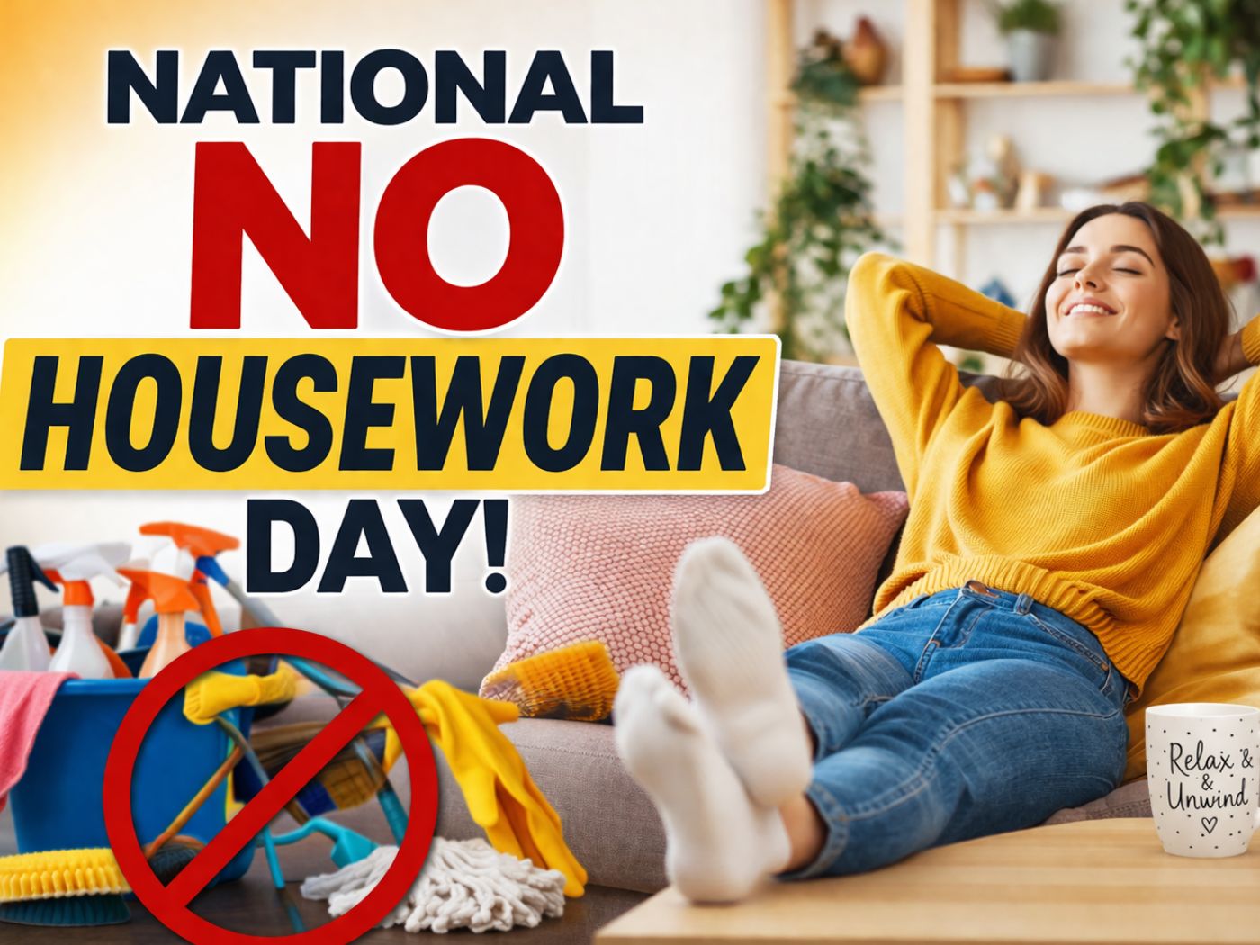 National No Housework Day | April 7 - Calendarr