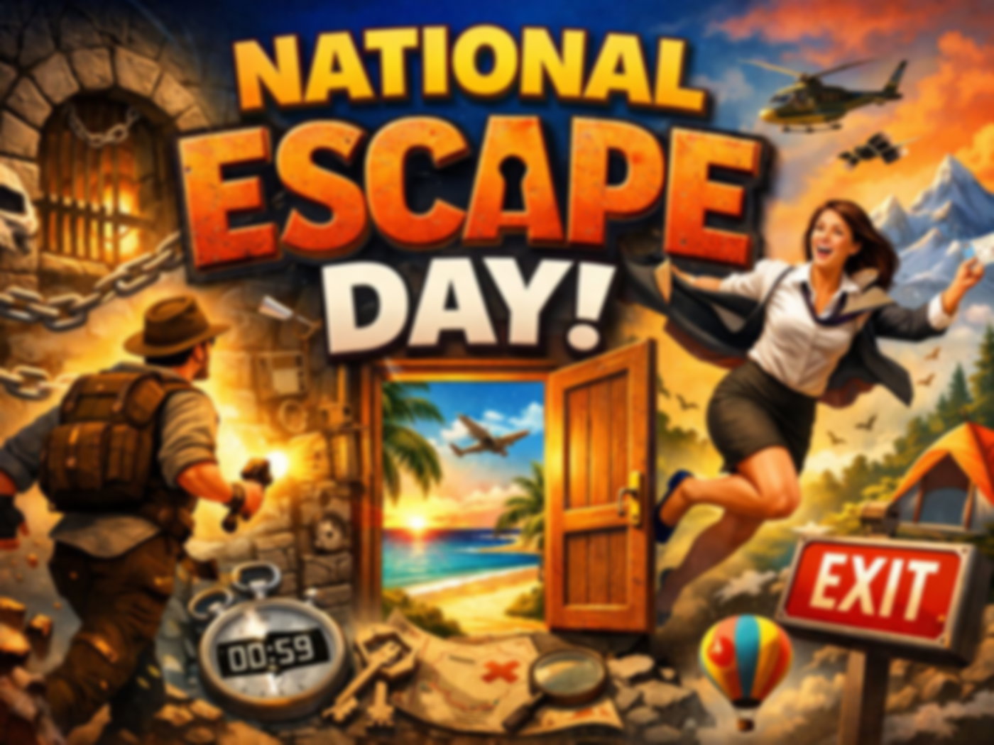 On National Escape Day, Take The Route Of Leisure | January 30 - Calendarr