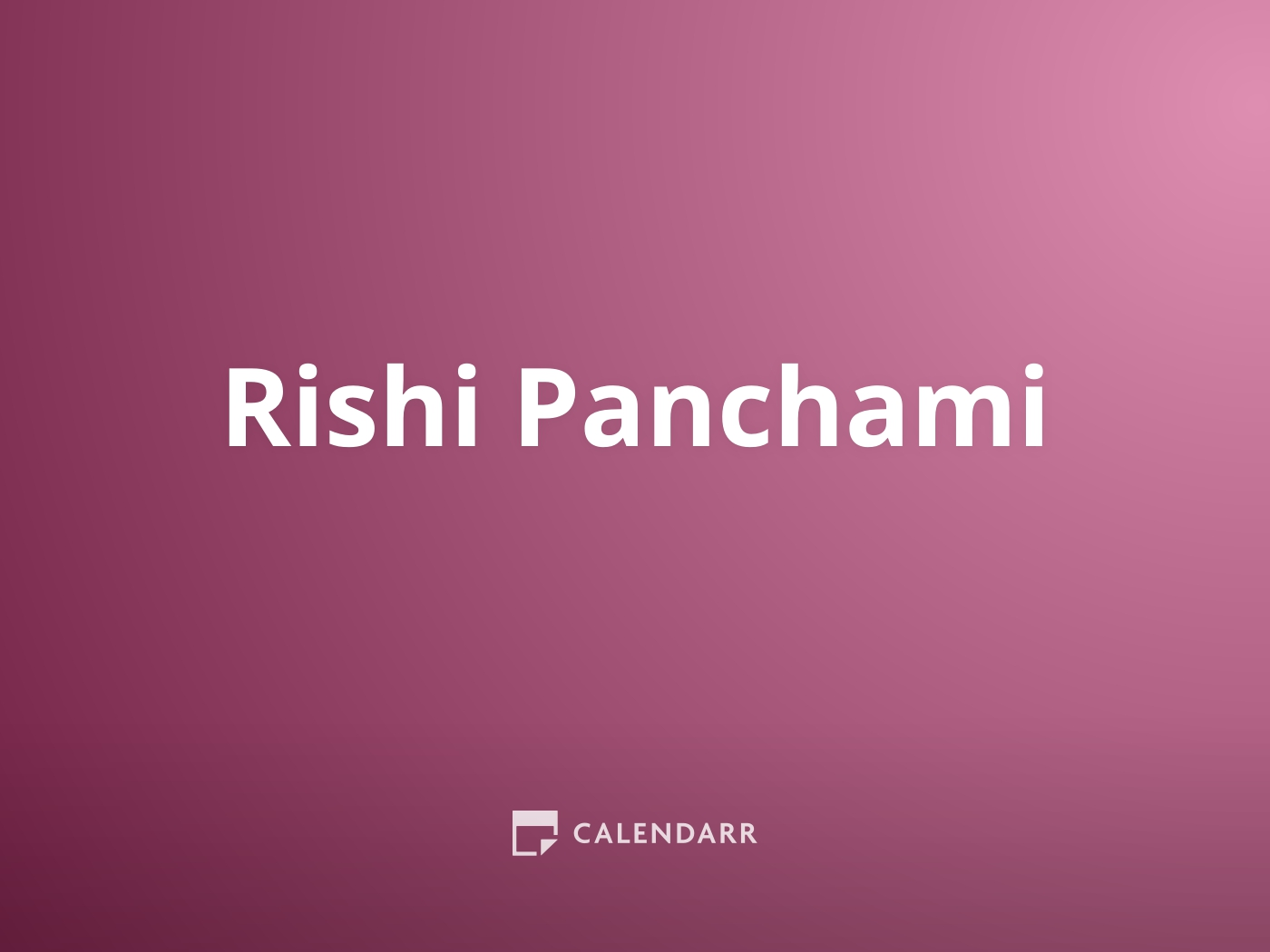 Rishi Panchami Honors The Saptarishi On 28 August, 2025 - Calendarr