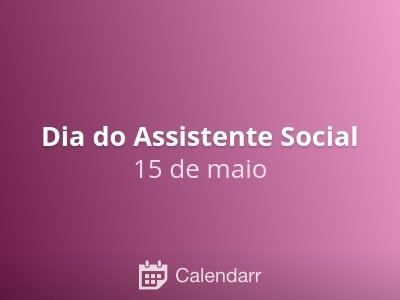 Dia do Assistente Social