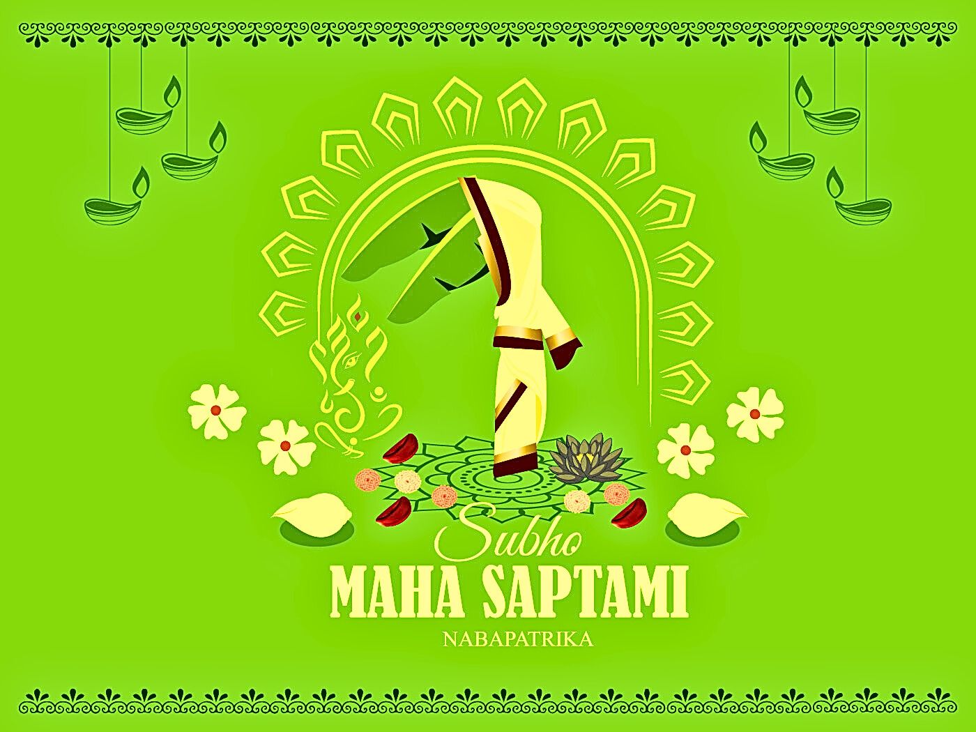 Maha Saptami 2025 | 29 September | Kola Bou Snan Muhurat And More ...