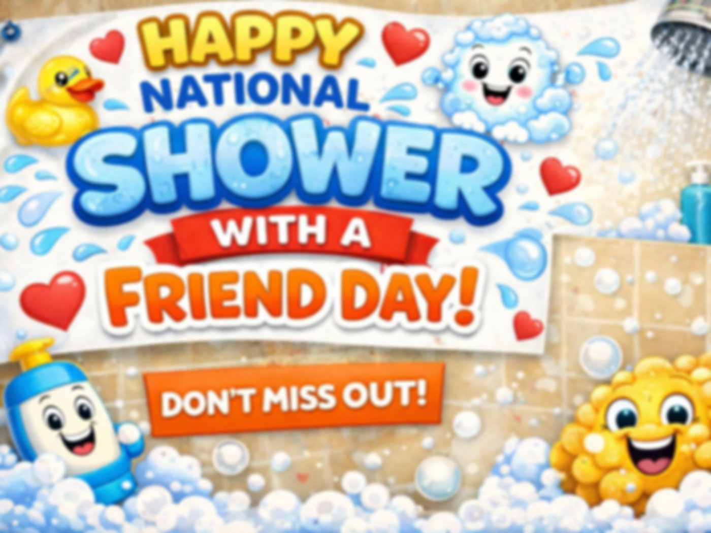 On February 5, National Shower Day, Spread Laughter, Save Water - Calendarr