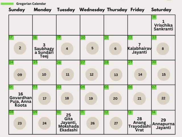 The Hindu Calendar 2024: Complete List of Festivals - Calendarr