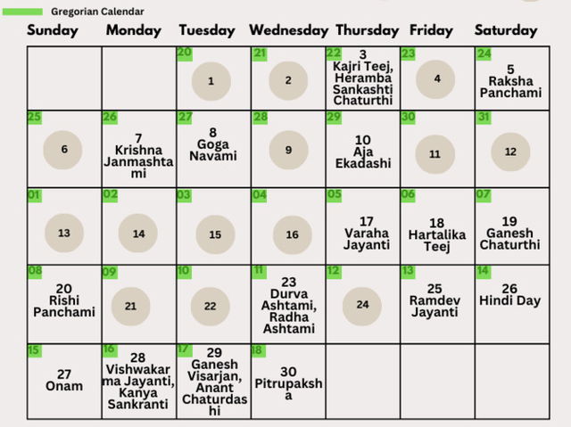 The Hindu Calendar 2024: Complete List of Festivals - Calendarr