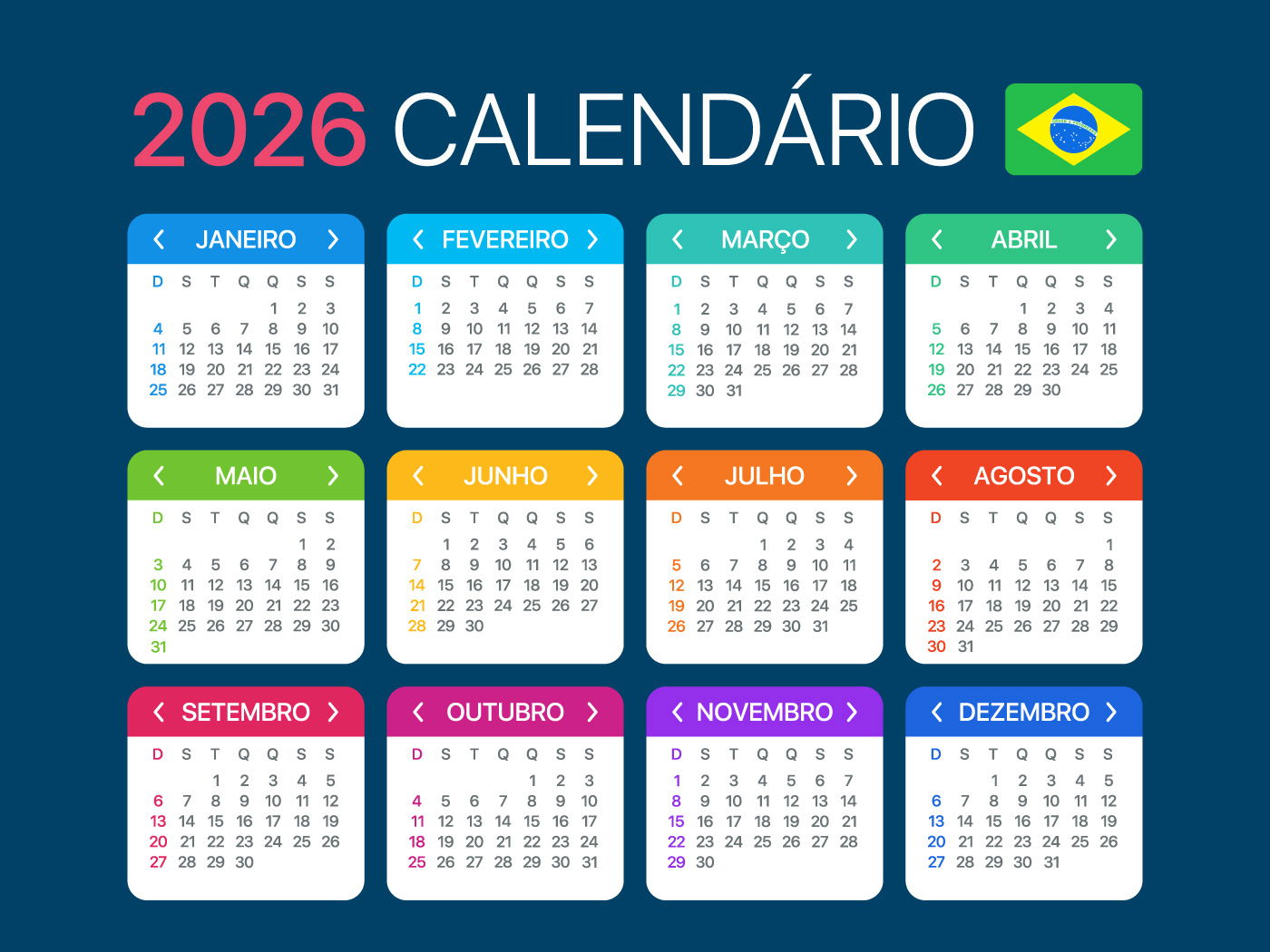 Confira todos os Feriados nacionais de 2026 e planeje folgas ...