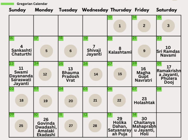 The Hindu Calendar 2024: Complete List of Festivals - Calendarr