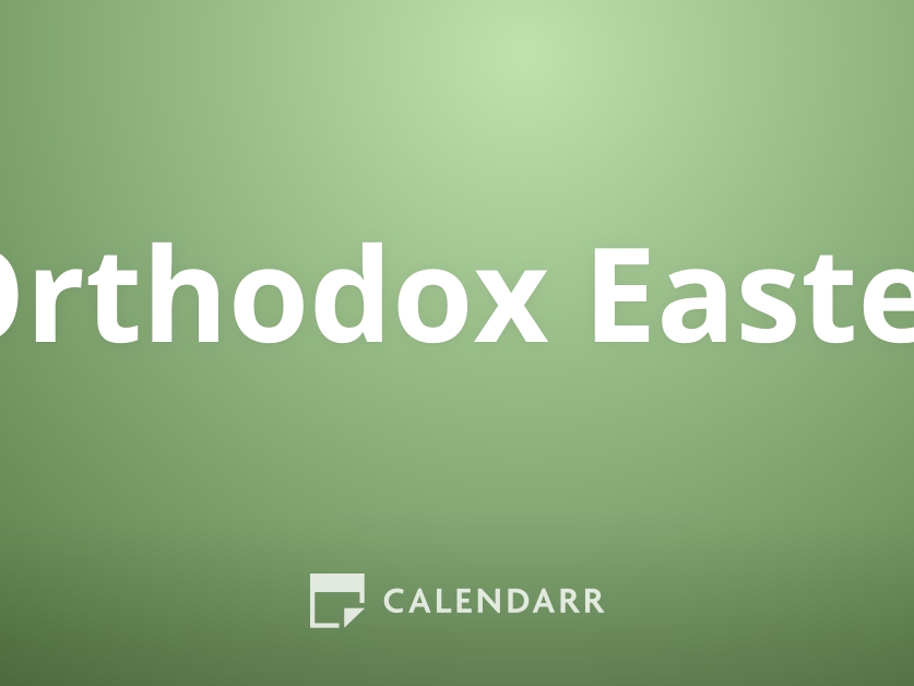 Greek Orthodox Easter 2022 Calendar
