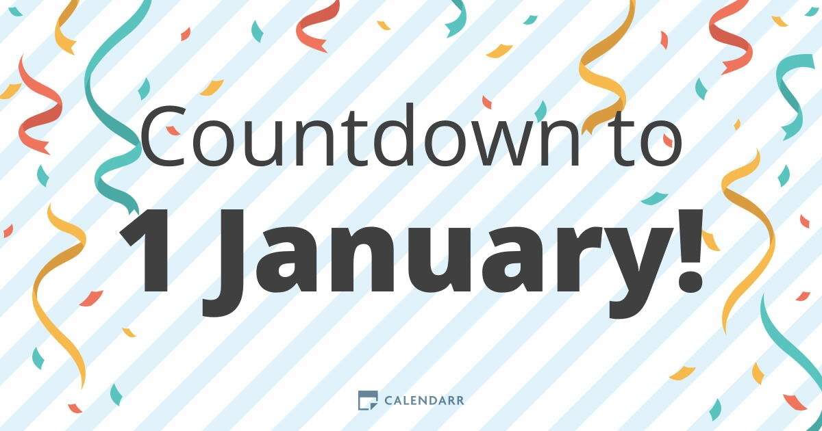Countdown to 1 January - Calendarr