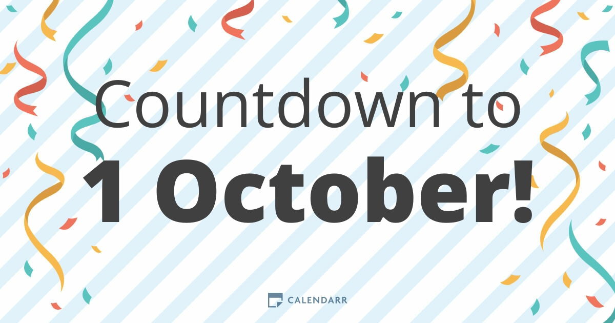 Countdown to 1 October - Calendarr