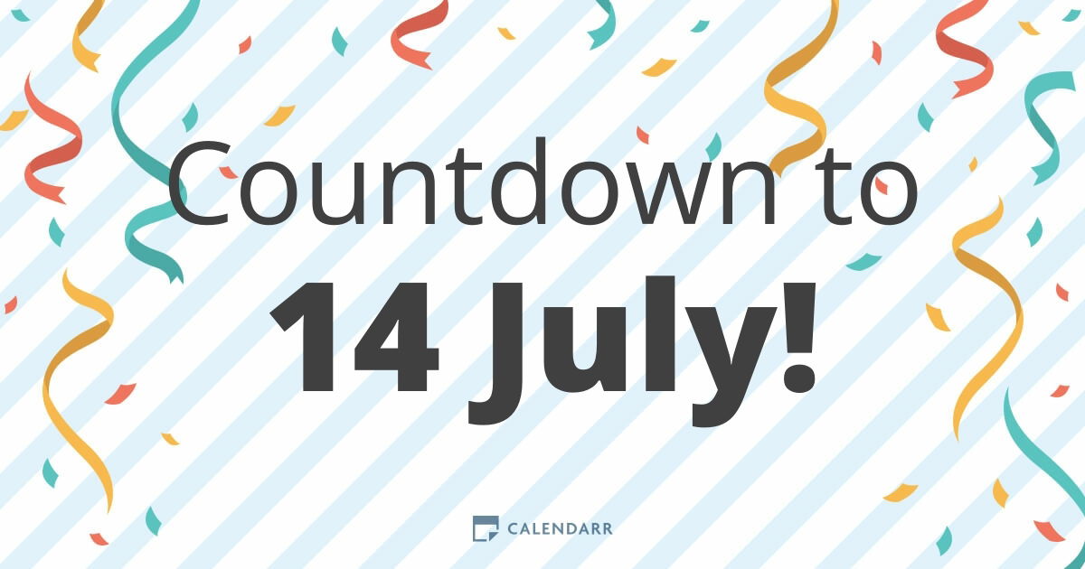 Countdown to 14 July - Calendarr