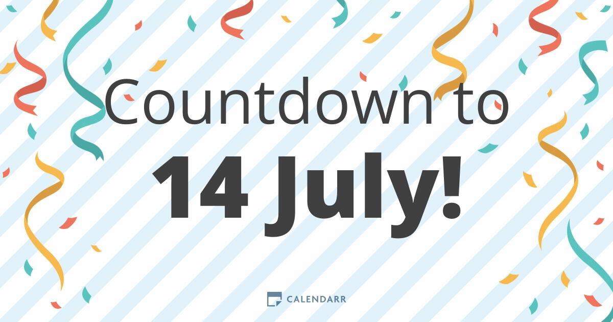 Countdown to 14 July - Calendarr