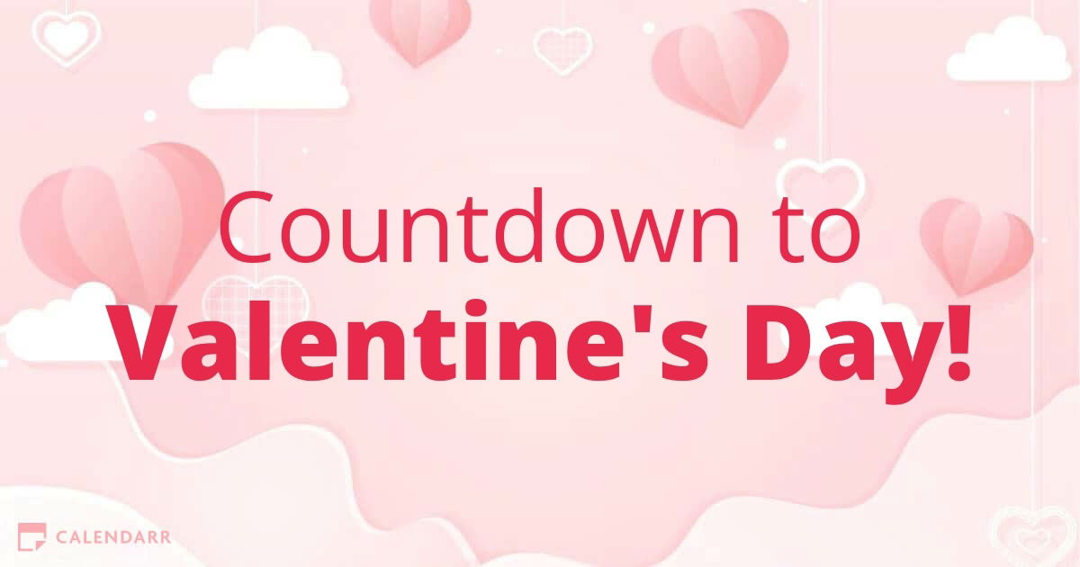 Countdown to Valentine's Day - Calendarr