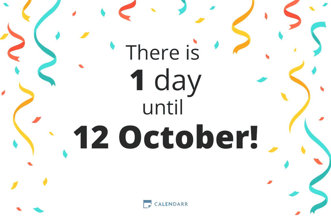 How many days until 12 October - Calendarr