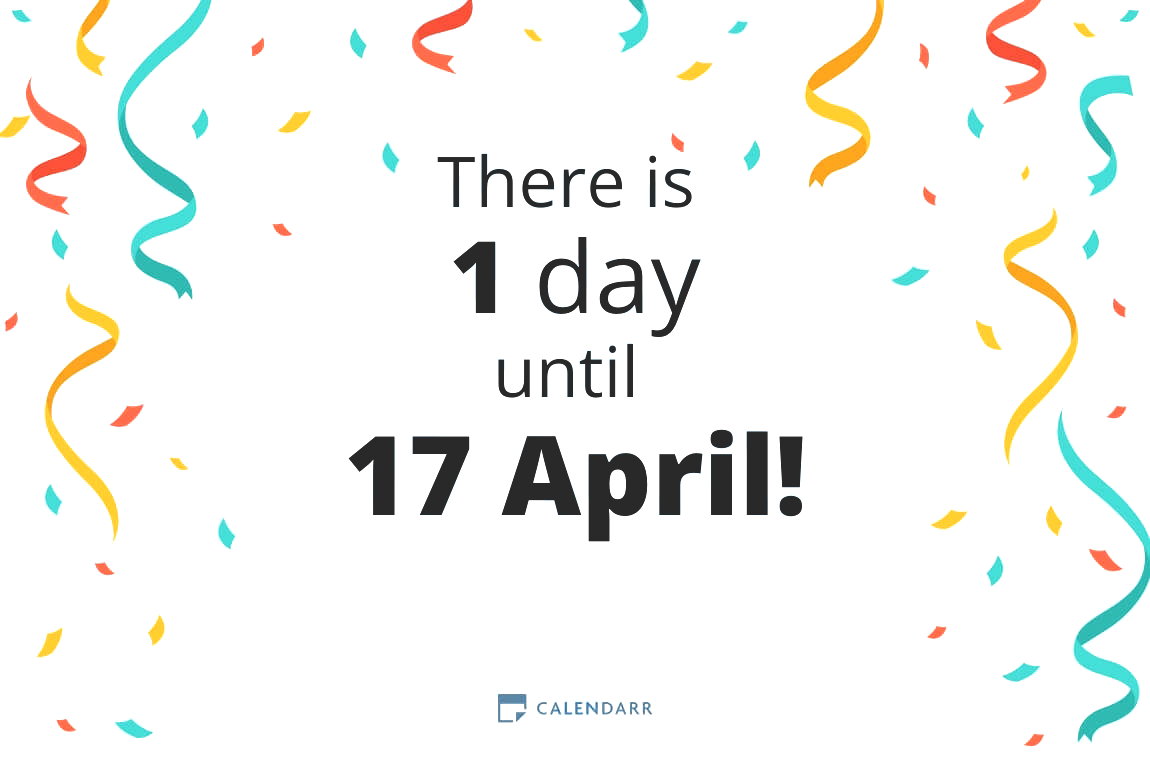 How many days until 17 April - Calendarr