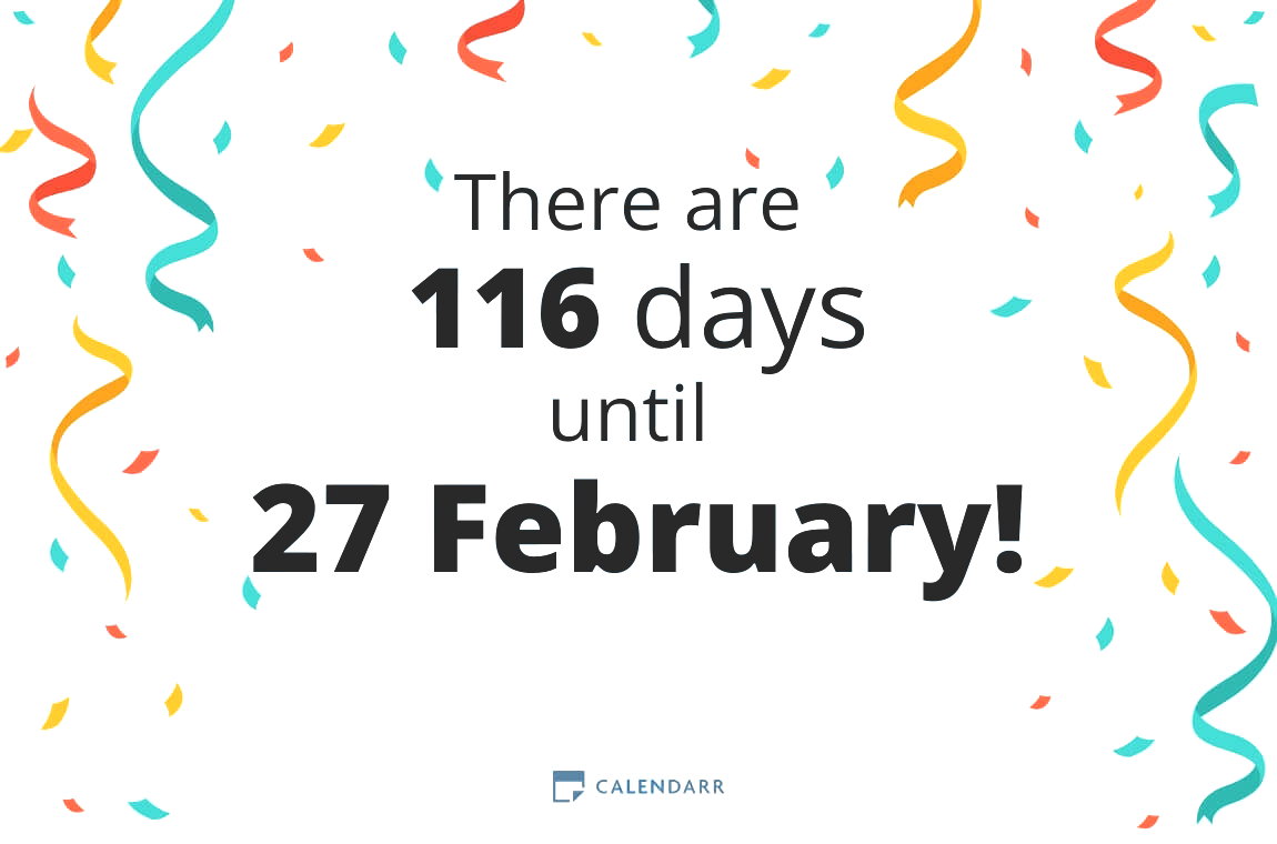 How many days until 27 February - Calendarr