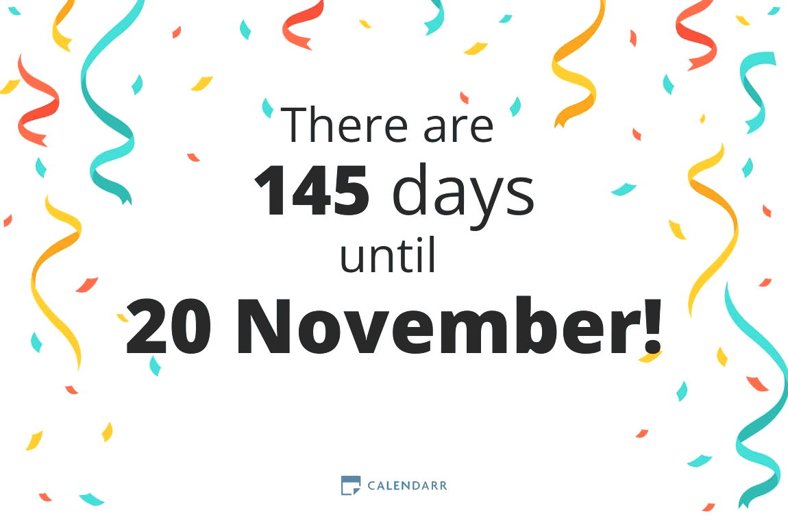 How many days until 20 November - Calendarr