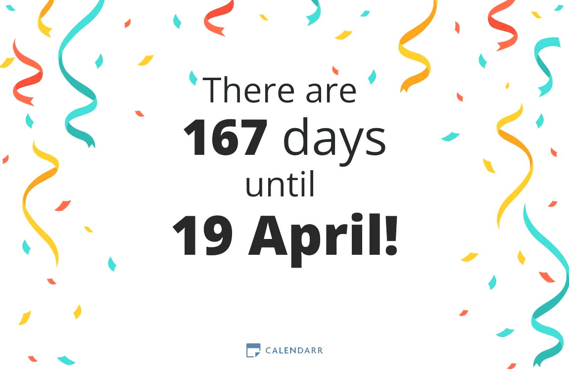 How many days until 19 April - Calendarr