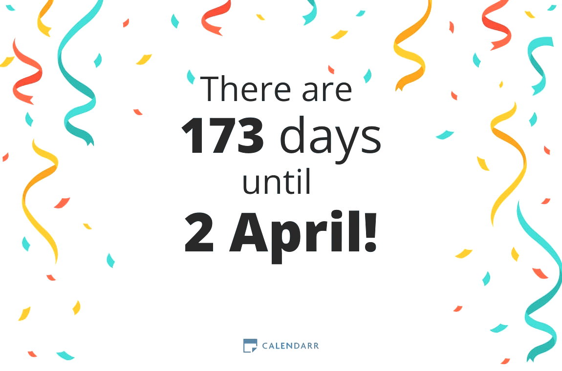 How many days until 2 April - Calendarr