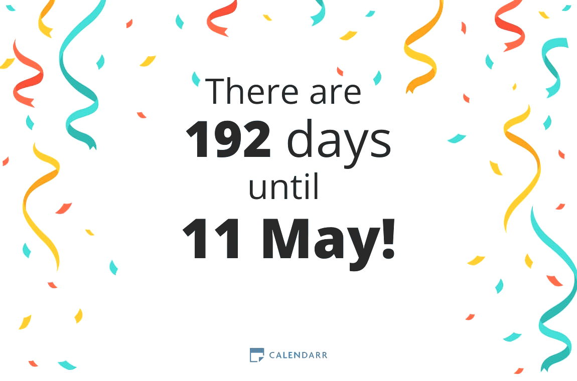 How many days until 11 May - Calendarr