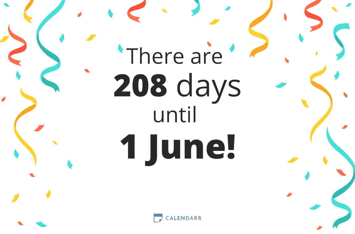 How many days until 1 June - Calendarr