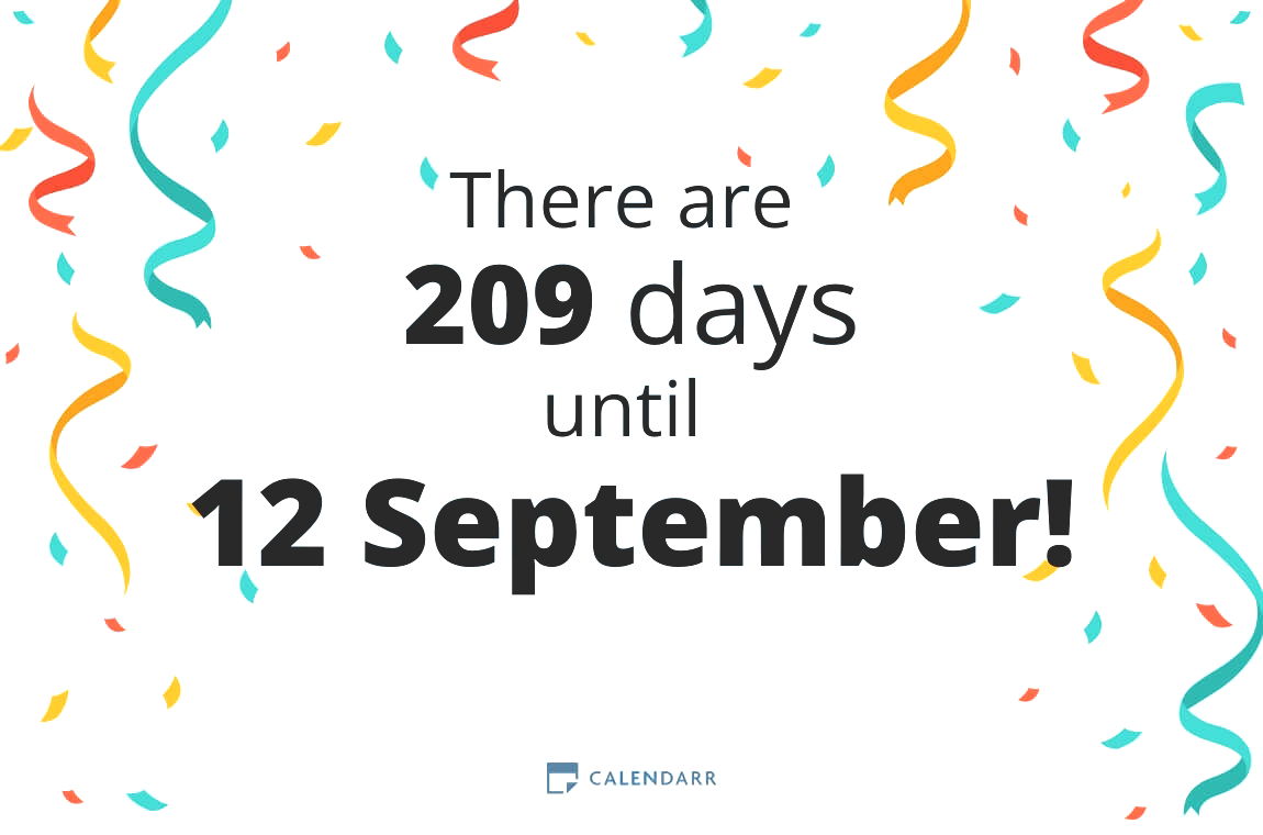 How many days until 12 September - Calendarr