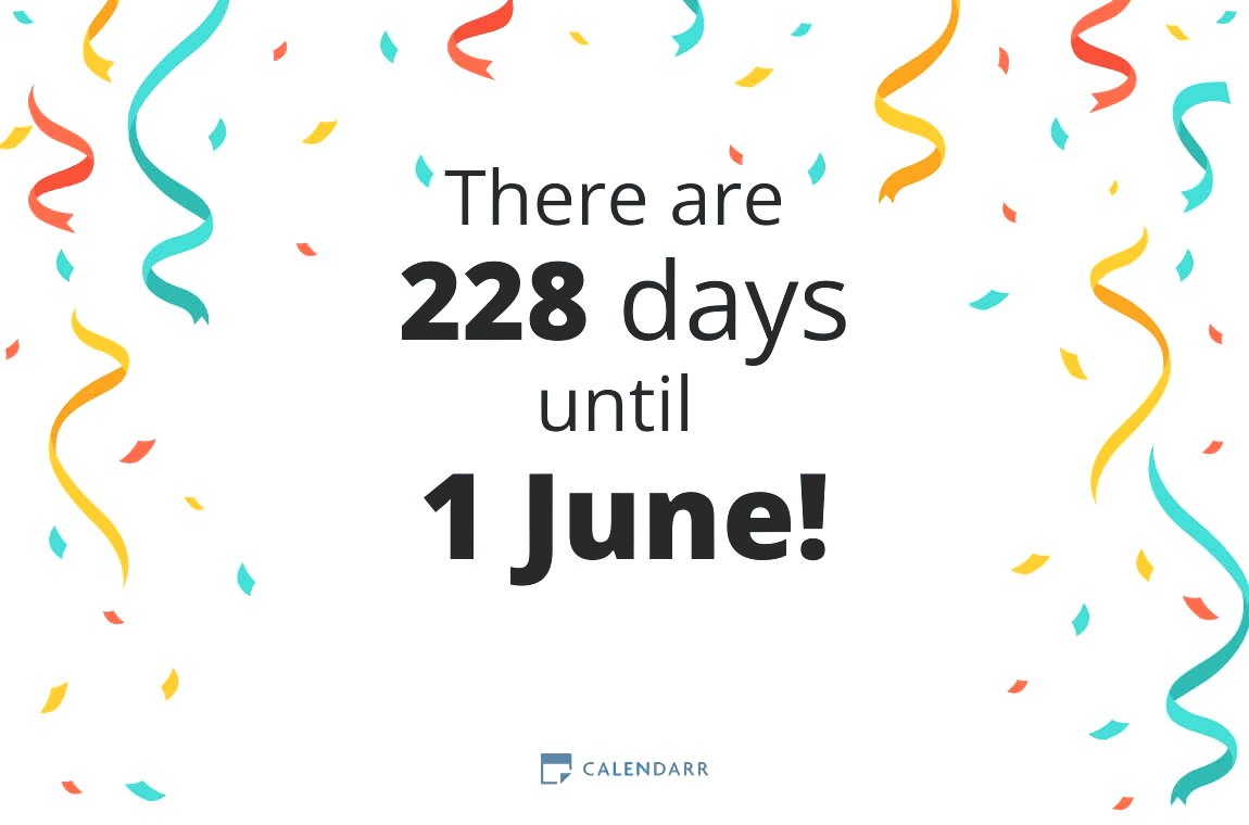 How many days until 1 June - Calendarr