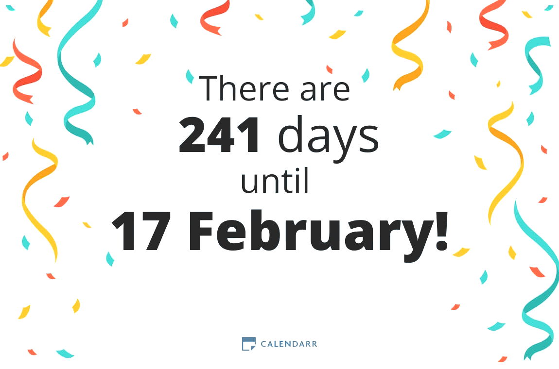 How many days until 17 February - Calendarr