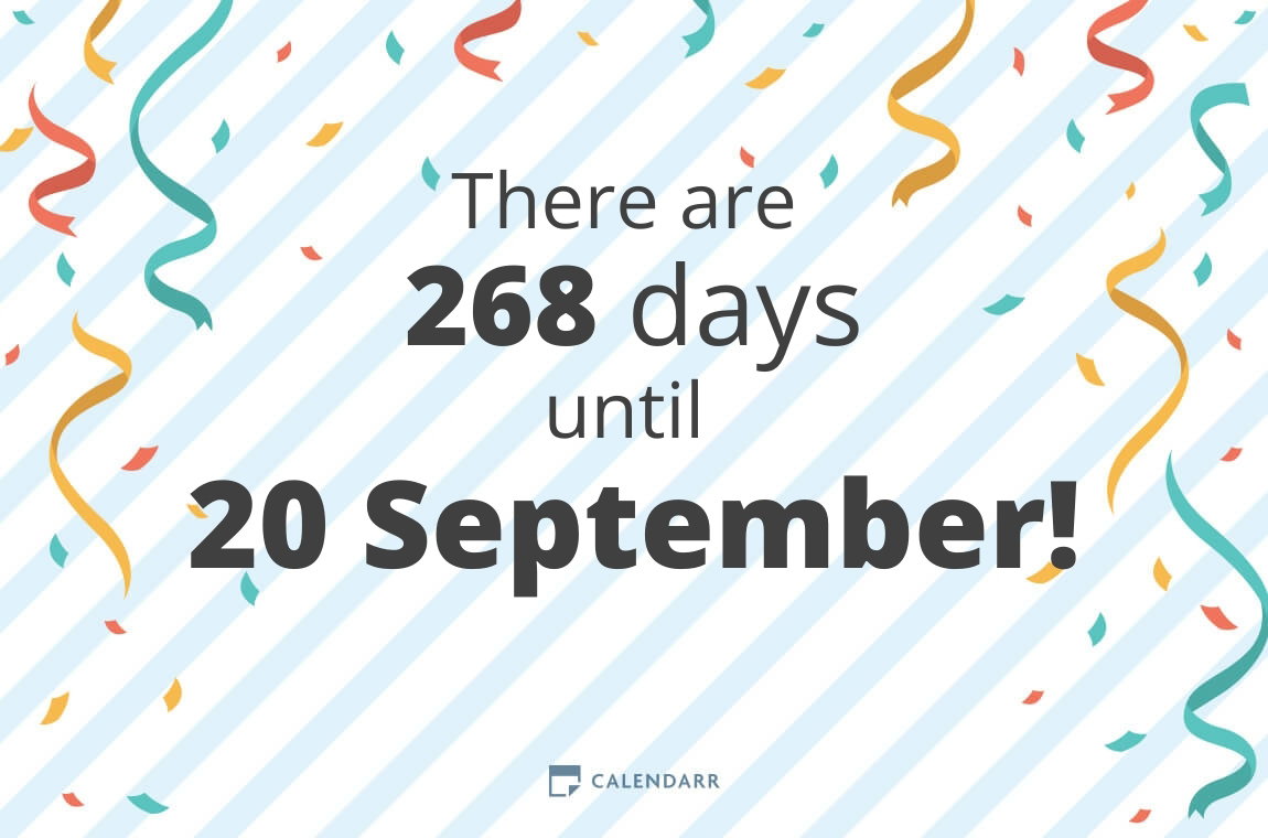 How Many Days Until 20 September Calendarr How Many Days Until 20 September Calendarr
