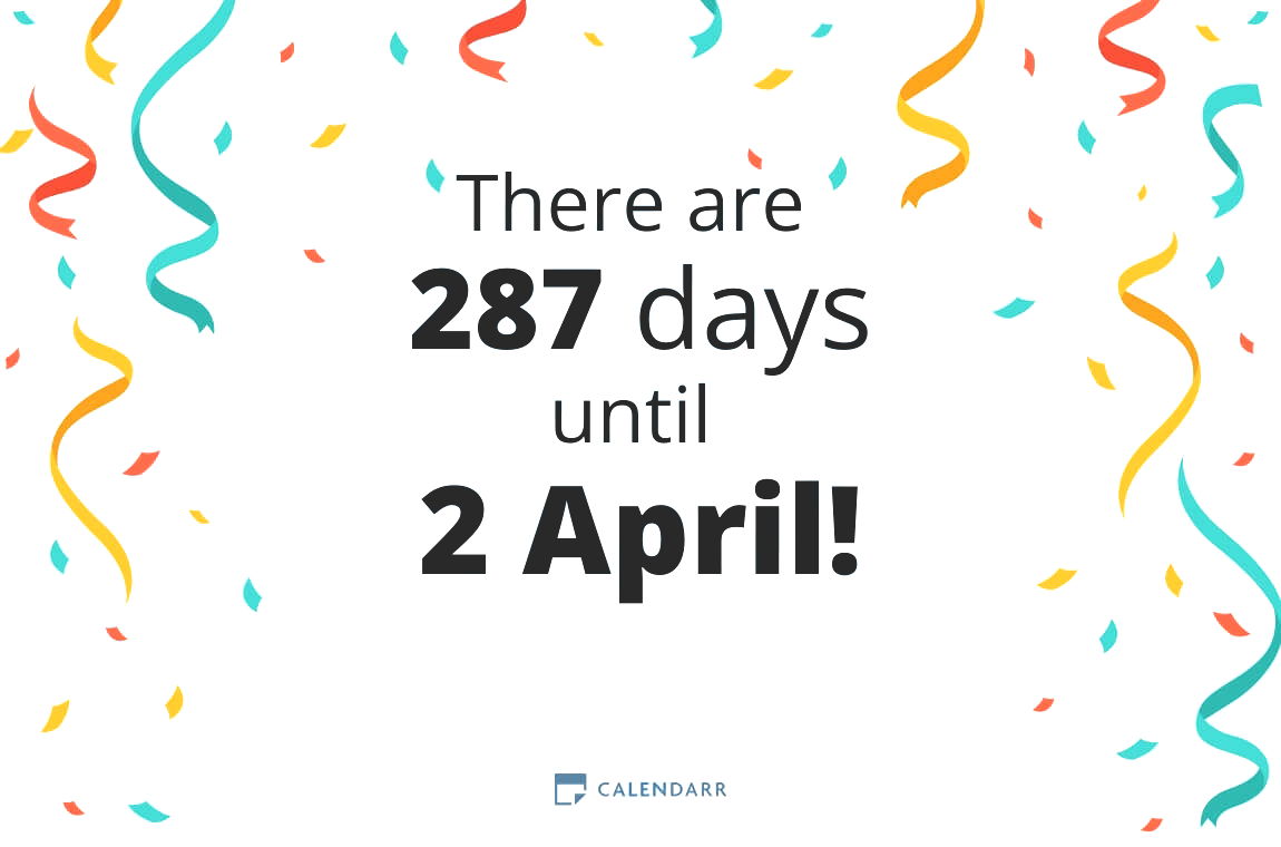 How many days until 2 April - Calendarr