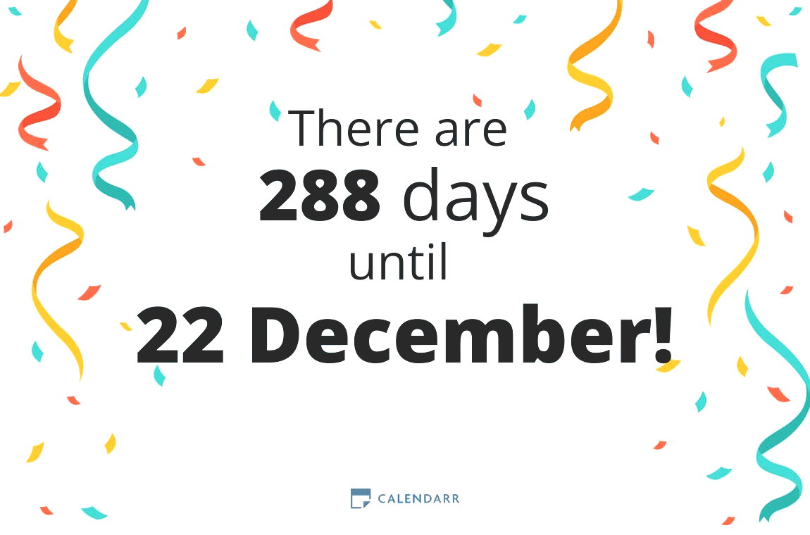 How many days until 22 December - Calendarr