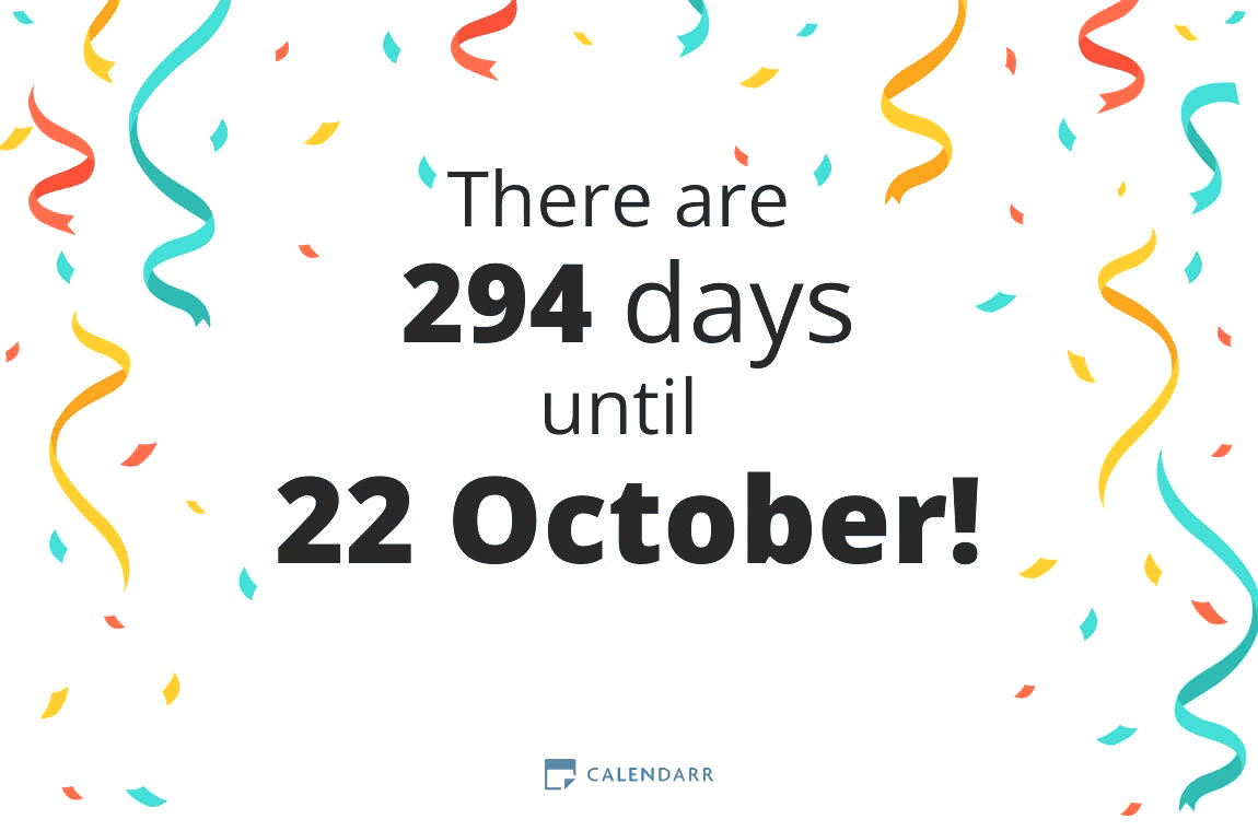 How many days until 22 October - Calendarr
