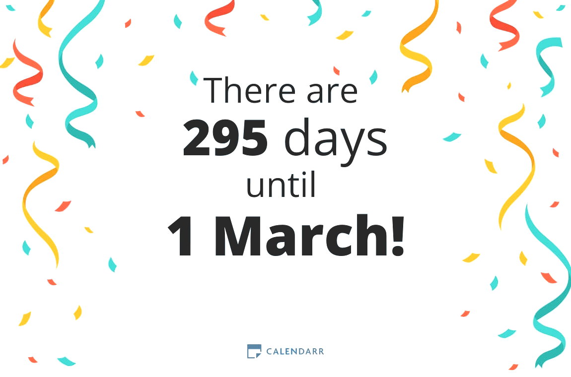 How many days until 1 March - Calendarr