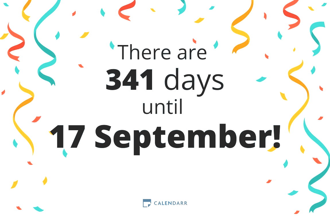 How many days until 17 September - Calendarr