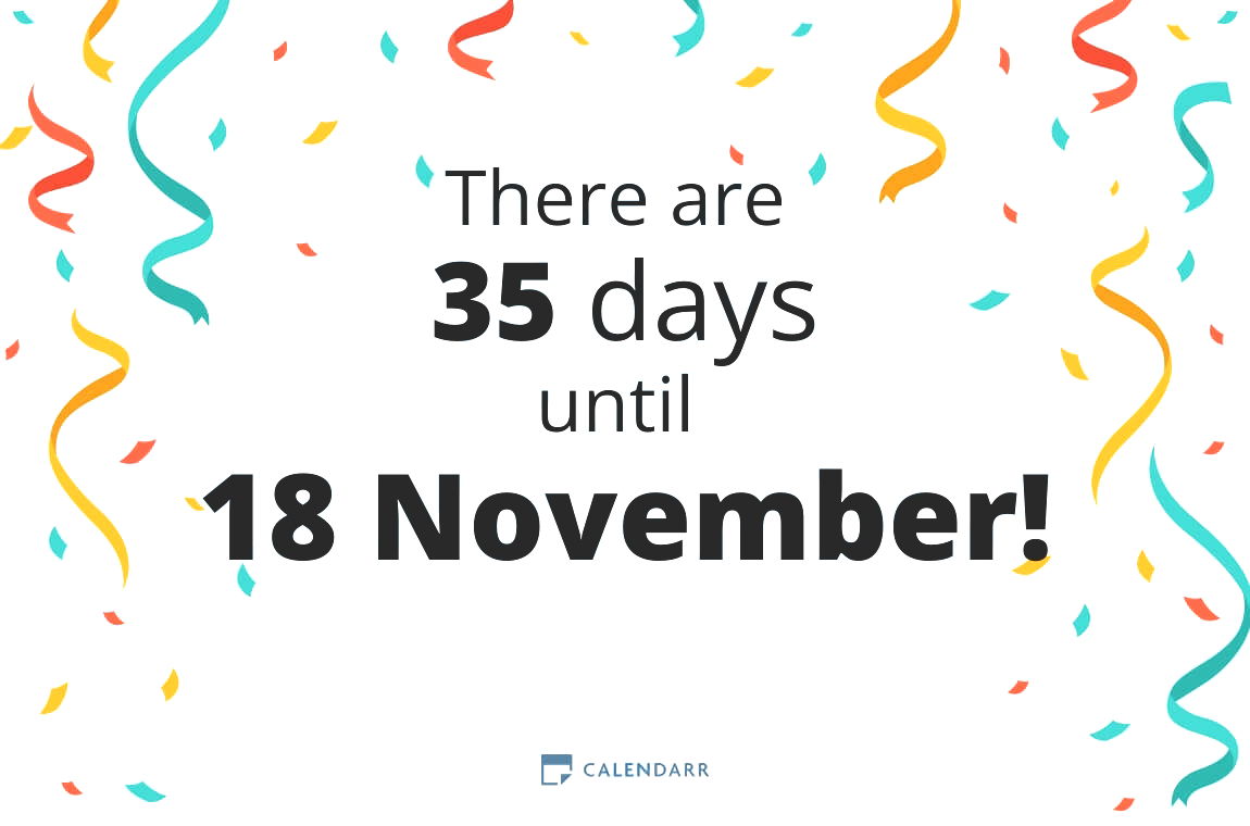 How many days until 18 November - Calendarr