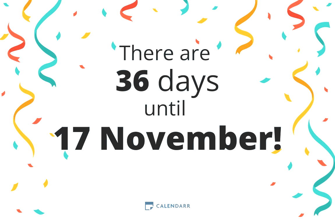 How many days until 17 November - Calendarr