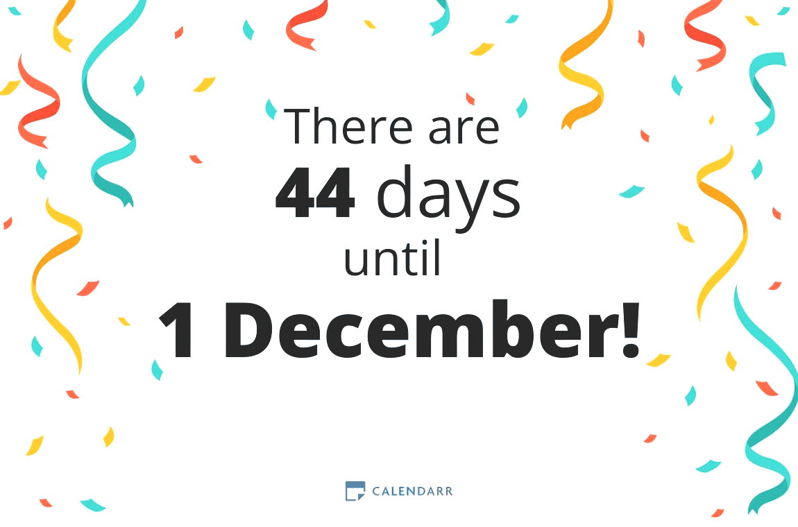 How many days until 1 December - Calendarr