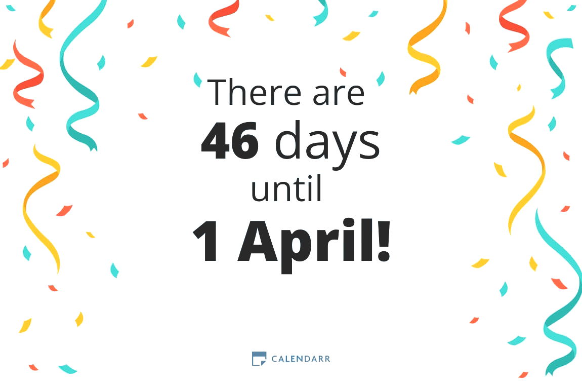 How many days until 1 April - Calendarr