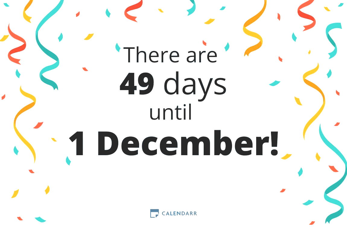 How many days until 1 December - Calendarr