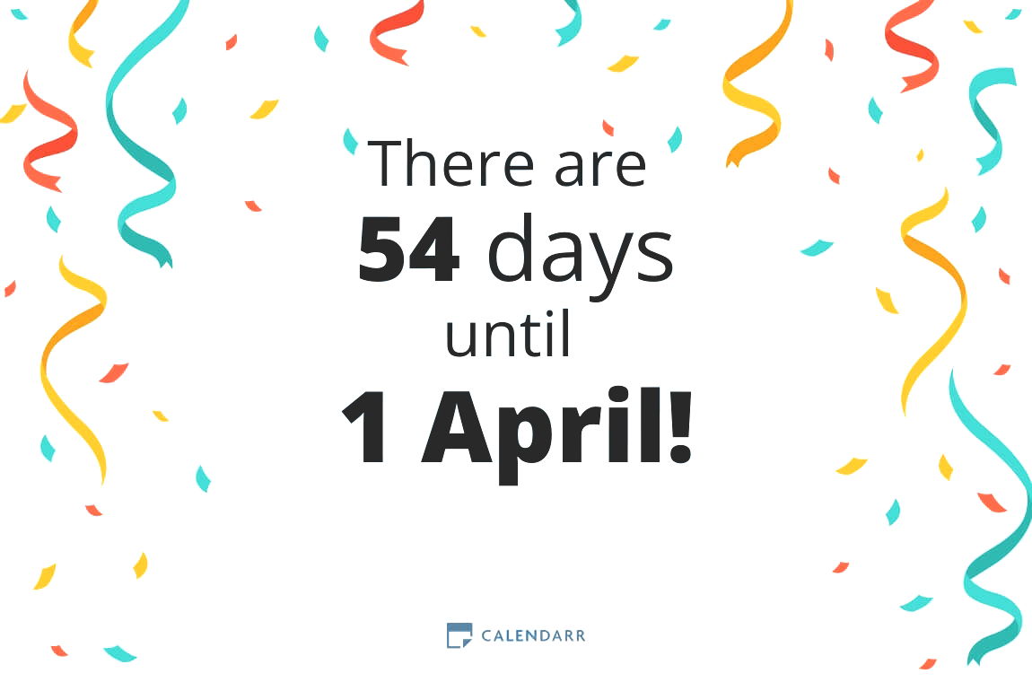 How many days until 1 April - Calendarr
