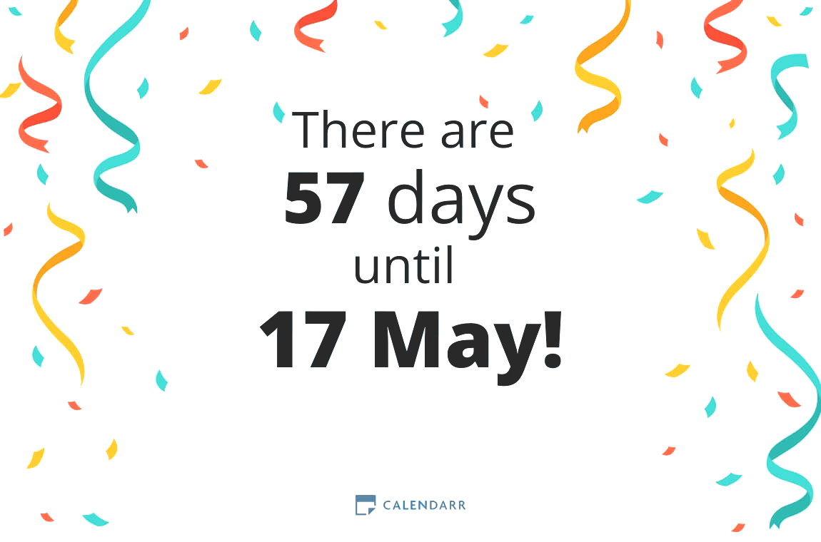 How many days until 17 May - Calendarr
