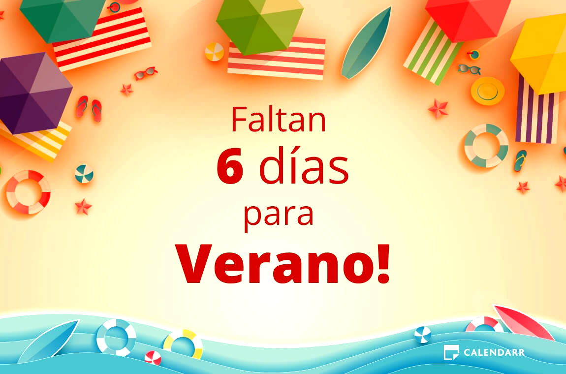 Descubre cuántos días faltan para Verano - Calendarr