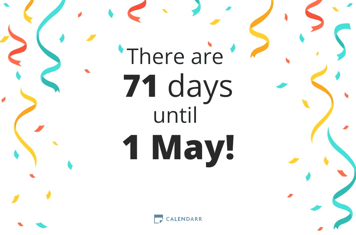 How many days until 1 May - Calendarr