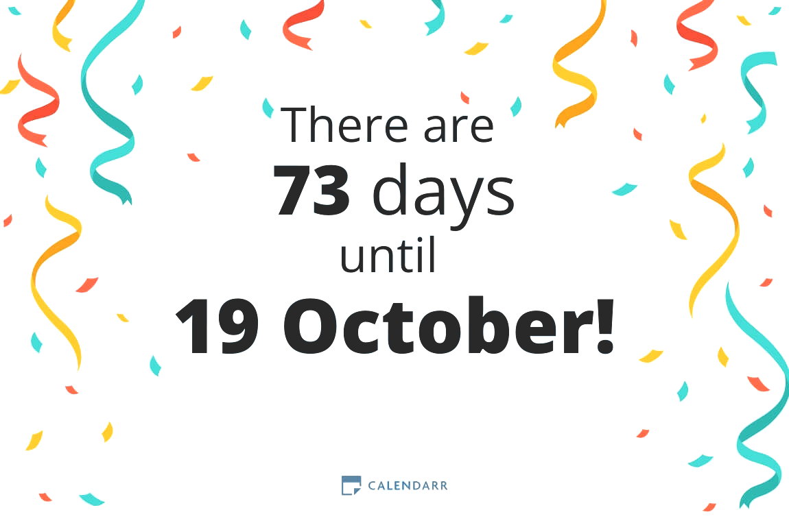 How many days until 19 October - Calendarr