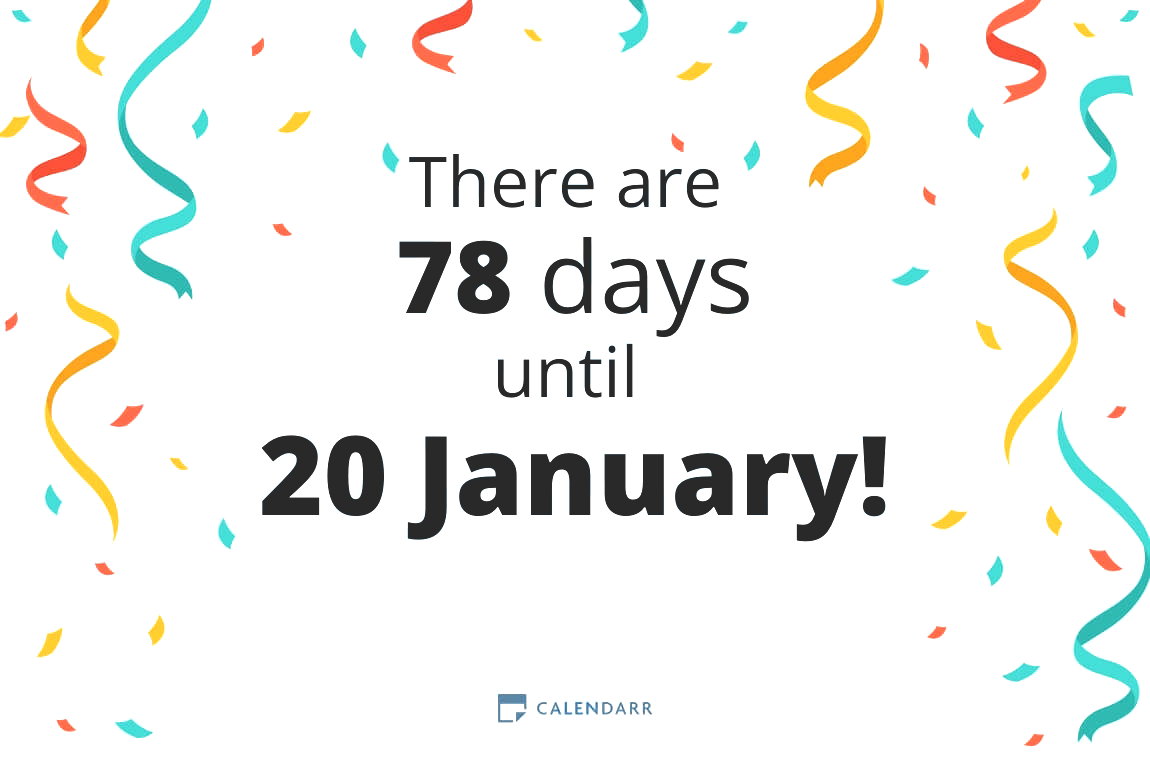 How many days until 20 January - Calendarr