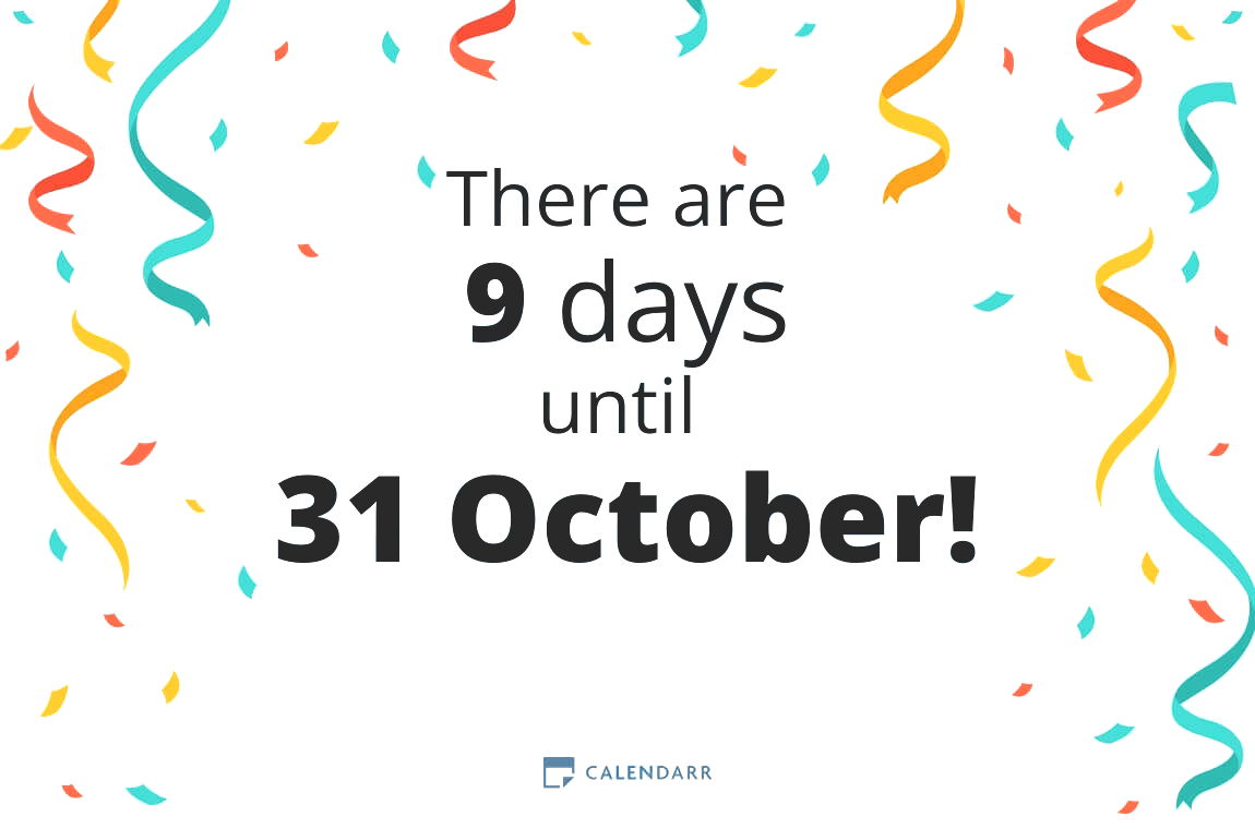 How many days until 31 October - Calendarr