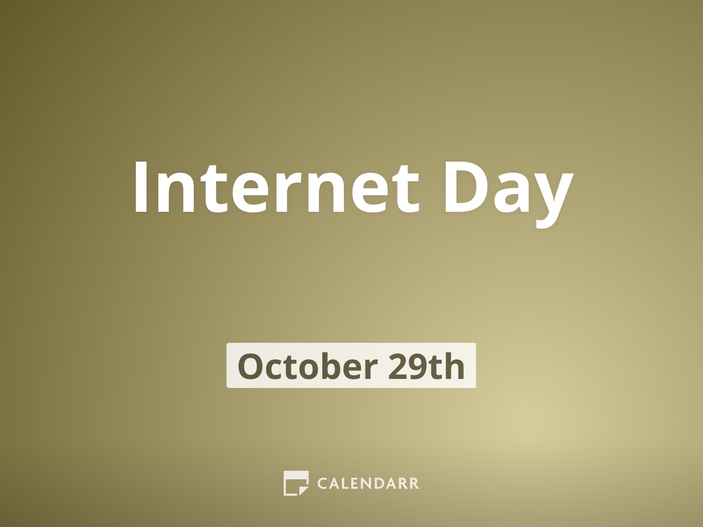 Internet Day Is Observed Every Year On October 29 - Calendarr