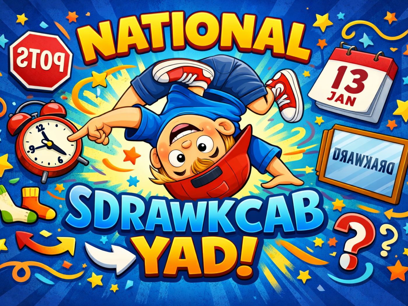 Flip The Script On National Backwards Day | January 31 - Calendarr