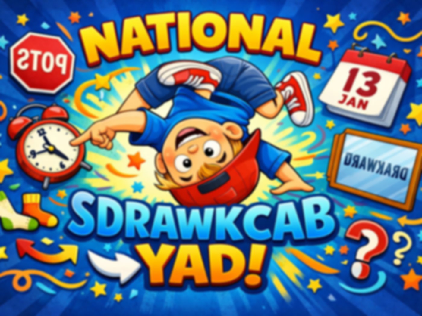 Flip The Script On National Backwards Day | January 31 - Calendarr